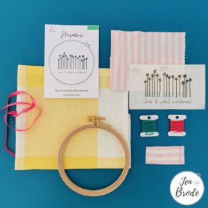 Kit de broderie Miami ⋆ idéal pour débuter ⋆ Jen Brode ⋆
